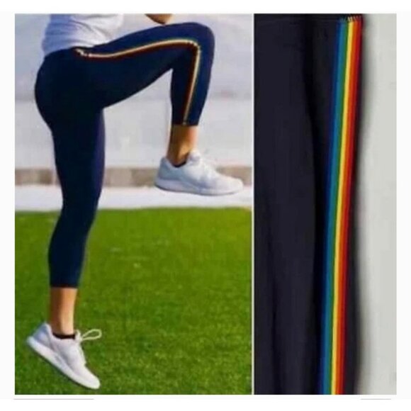 Zyia Active | Pants & Jumpsuits | Zyia Active Rainbow Stripe 78 ...